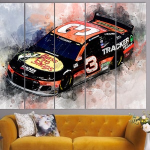Austin Dillon Canvas Print, NASCAR Room Decor, NASCAR Fan Gift, Racing ...
