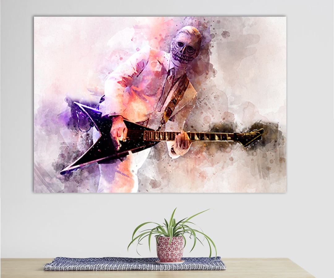 Wes Borland Canvas Print, Wes Borland Wall Art, Limp Bizkit Fan Gift ...