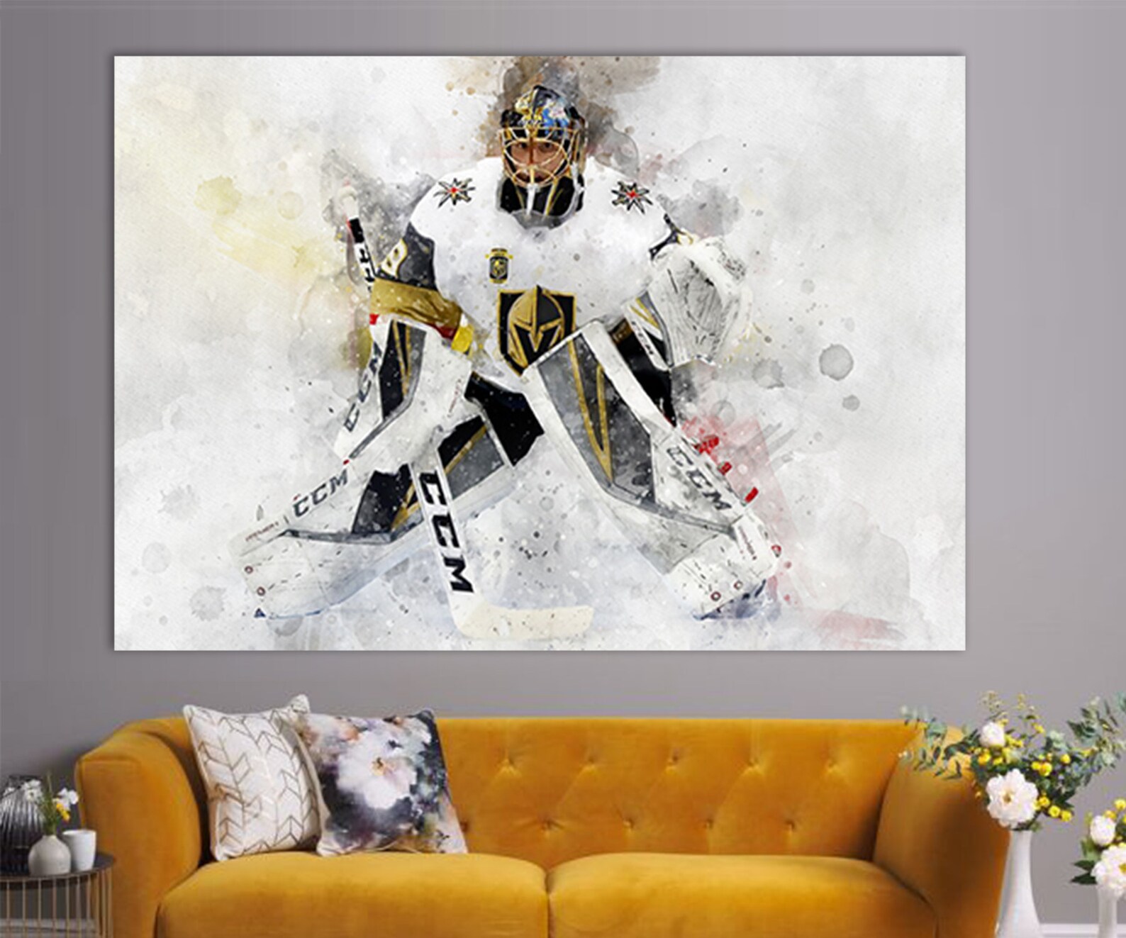 Marc-Andre Fleury Canvas Print Marc-Andre Fleury Fan Gift | Etsy