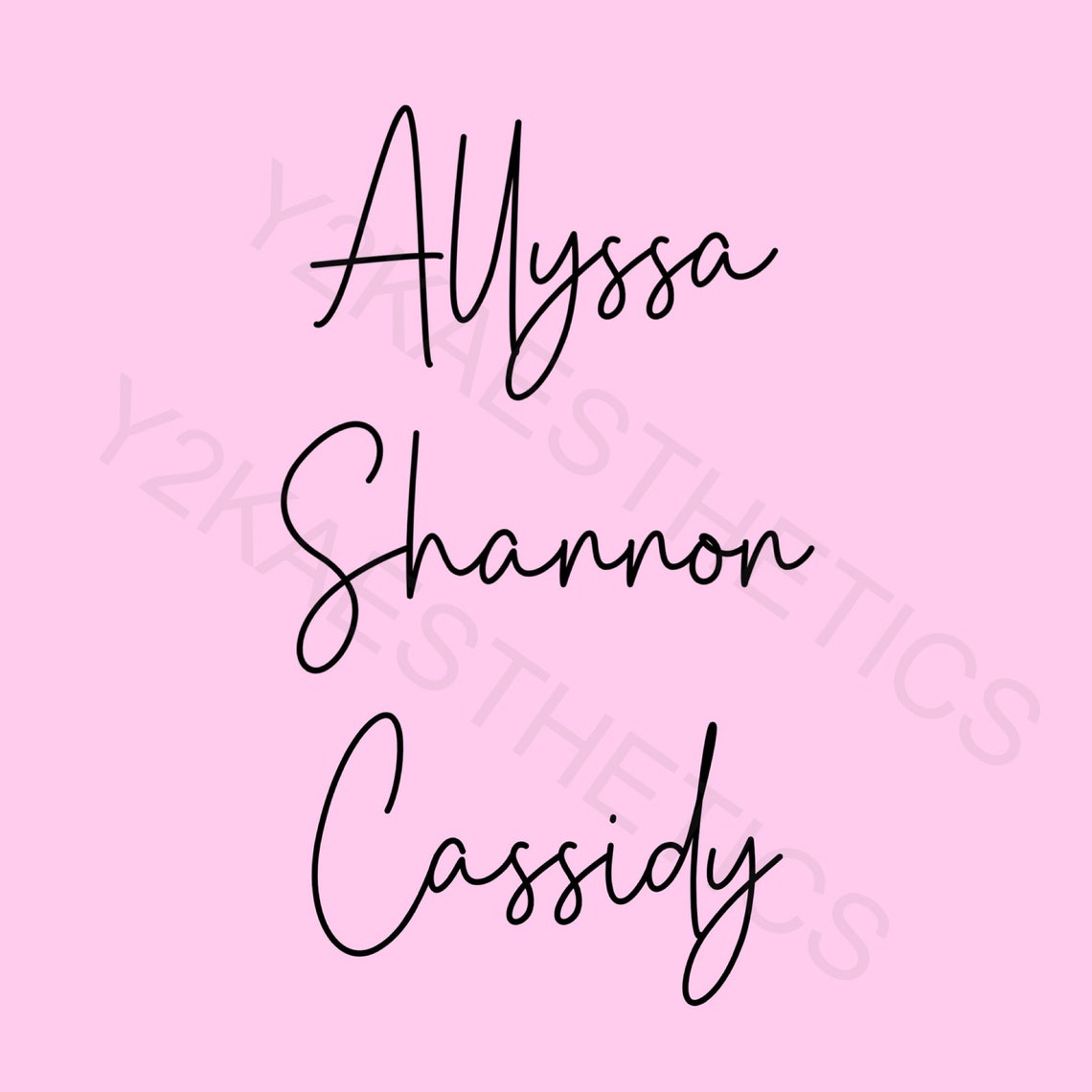 Personalized Name Custom Name Script Font Cursive Wedding Font - Etsy