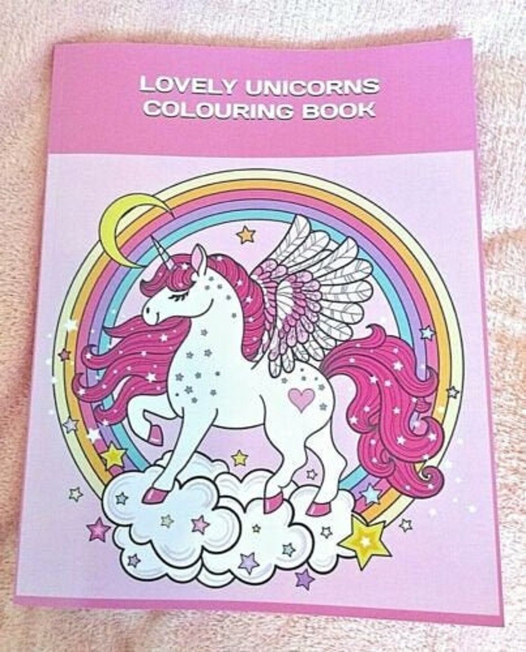 Lovely Unicorn Colouring Book for Girls Age 4 8. A4 Size 50 - Etsy UK