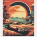 Retro 70s Car Printable Download Wall Art Set of 3 - Etsy