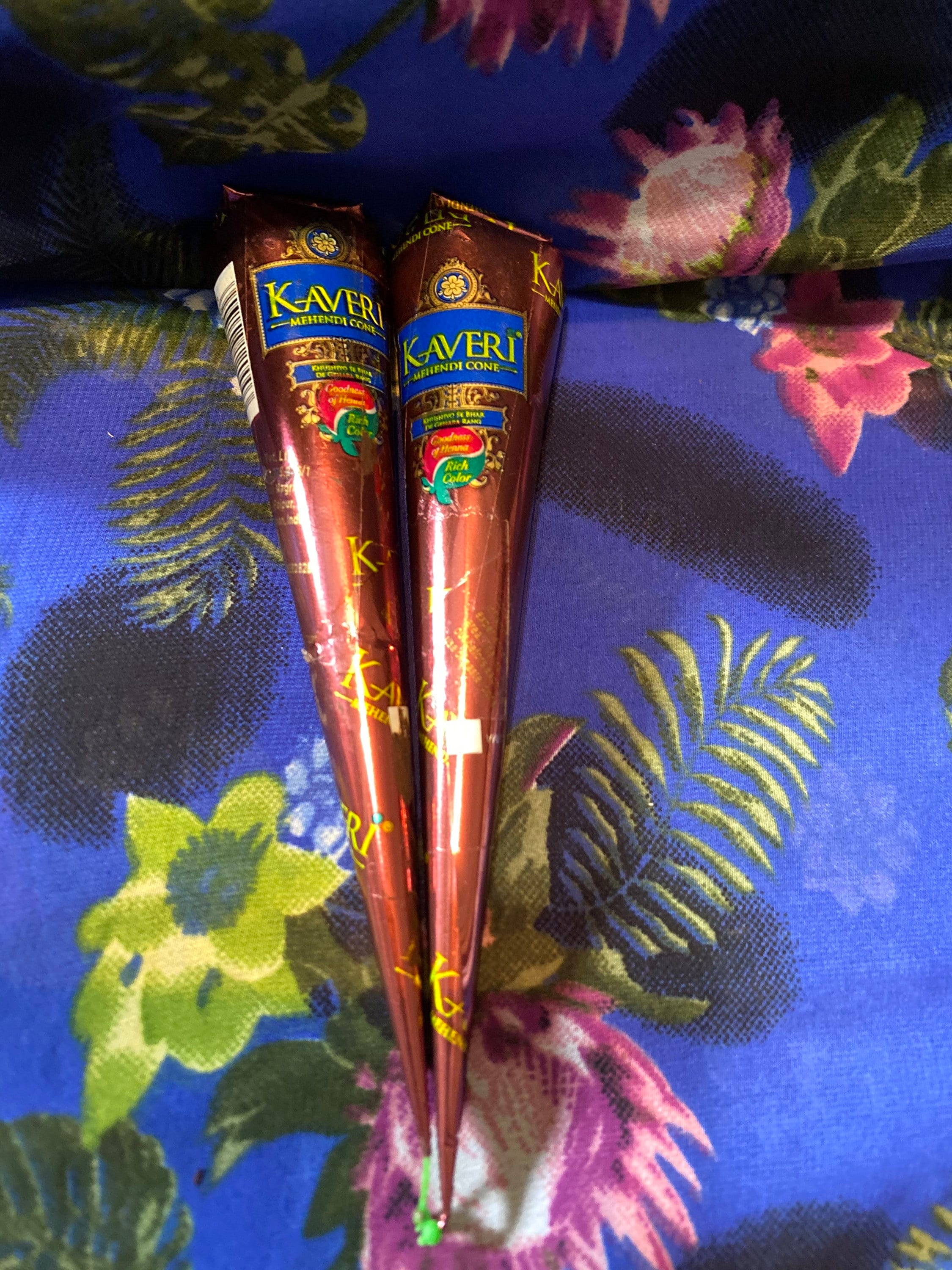 2 Kaveri Natural Brown Henna Cones - Etsy UK