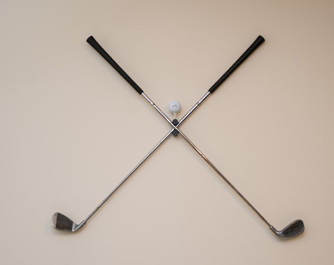 Golf Club Crossed Wall Hanger Bracket - Etsy