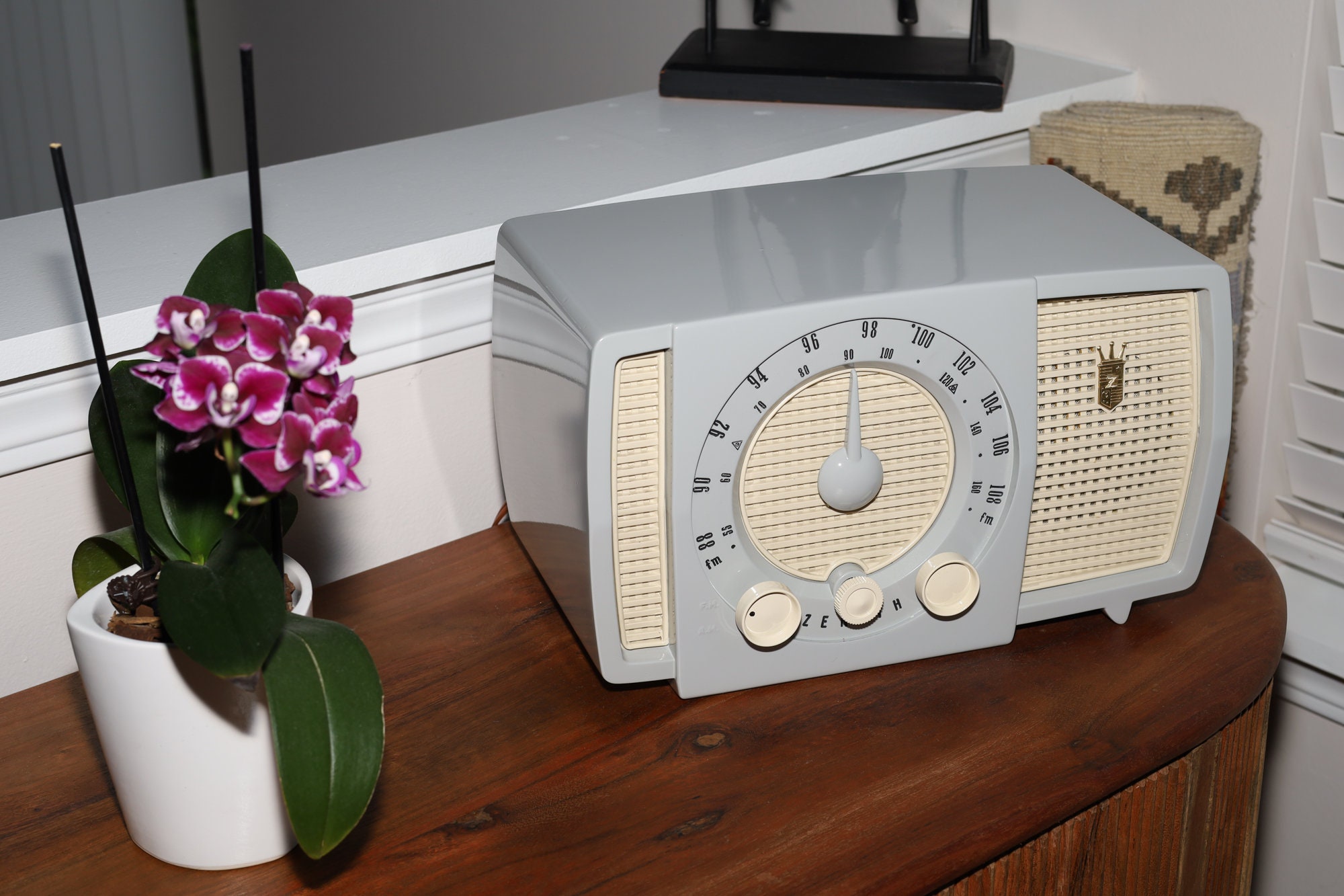 ZENITH Model Y723 AM FM Radio Completely Restored gray/beige Color. - Etsy