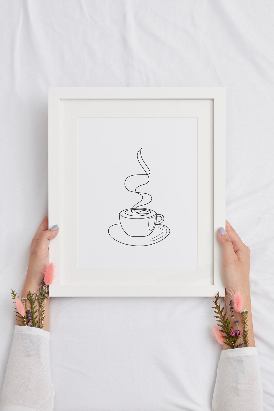 Coffee Cup Line Drawing One Line Drawing Coffee Coffee Cup - Etsy