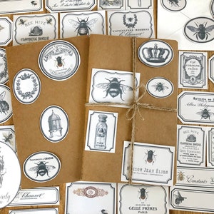 Digital Labels Bee Junk Journal Digital Labels Bees Printable Label ...