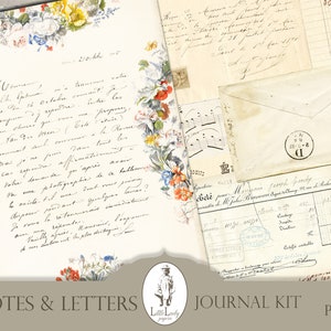 Hand Written Letter Junk Journal Digital Letter Correspondence French ...
