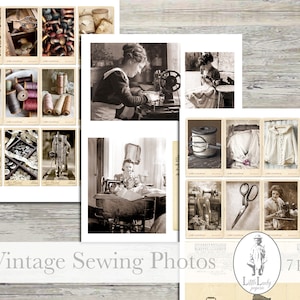 Vintage Sewing Photos: Ephemera for Junk Journals (digital Download) - Etsy