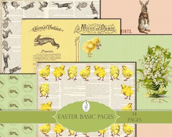 Vintage Reader's Digest Junk Journal: Easter Theme, Decorative Purple ...