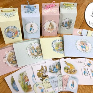 Peter rabbit candy boxes easter peter rabbit paper box junk | Etsy