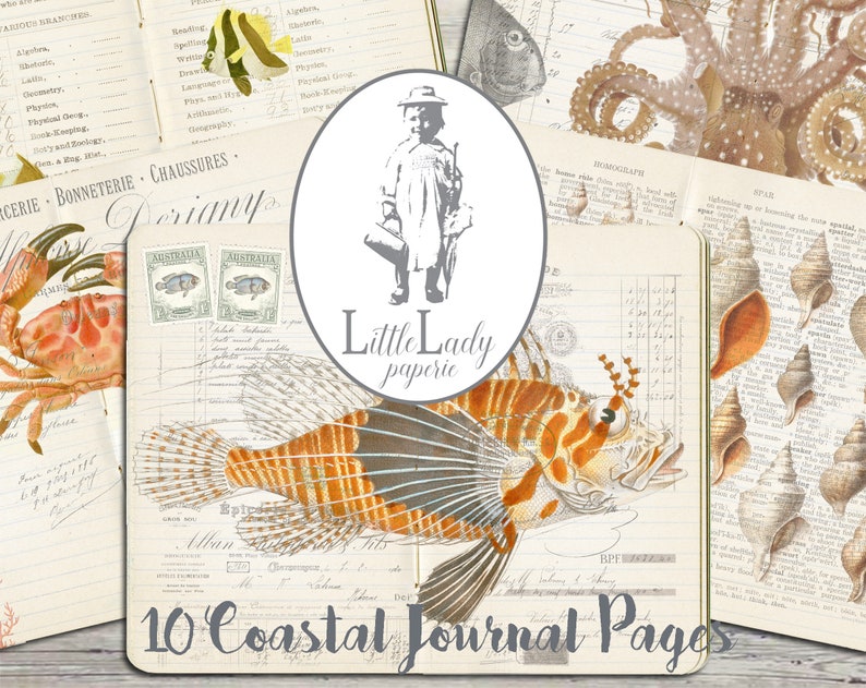 Nautical Journal Pages Nautical Junk Journal Notebook Pages - Etsy