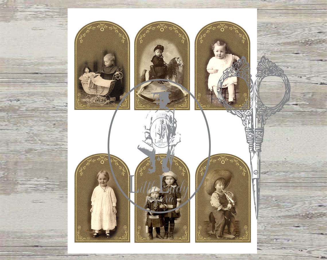 Ephemera Gift Tags Digital Gift Tags Printable Tags Vintage - Etsy