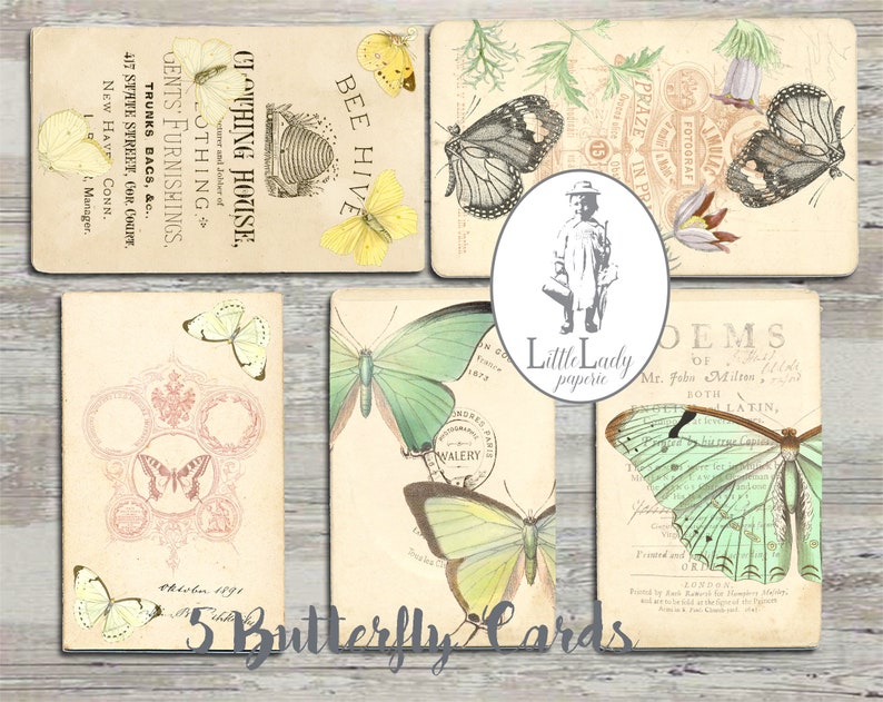 Butterfly Junk Journal Kit Butterfly Dragonfly Pages - Etsy