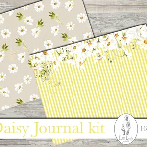 Daisy Junk Journal Digital Kit Daisy Botanical Junk Journal Daisy ...