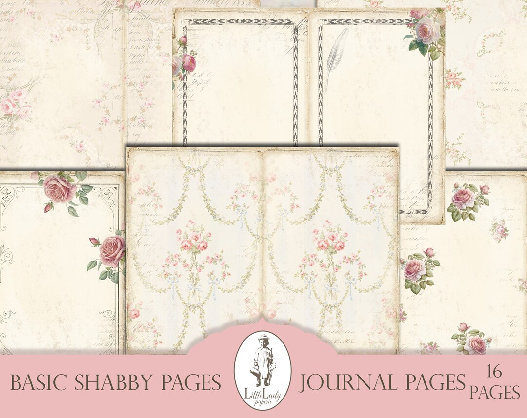 Basic Shabby Junk Journal Pages Basic Victorianshabby Lined Junk ...