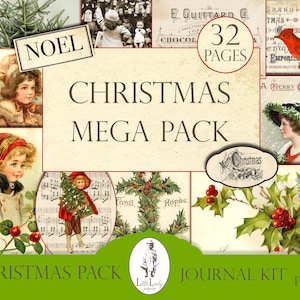 Christmas Mega Pack Junk Journal Christmas Digital Mega Kit Printable ...