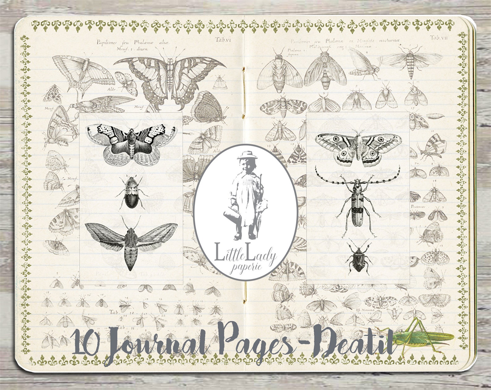 Butterfly Journal Pages Printable Scrapbooking Junk Journal | Etsy