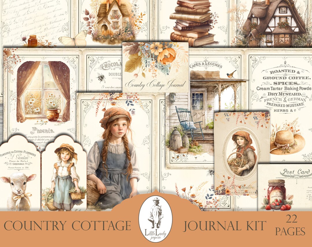Country Cottagecore Journal Kit: Anne of Green Gables Ephemera (digital ...