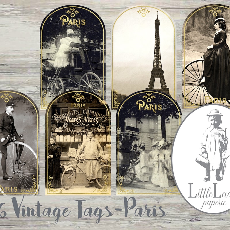 Paris Tags - Etsy