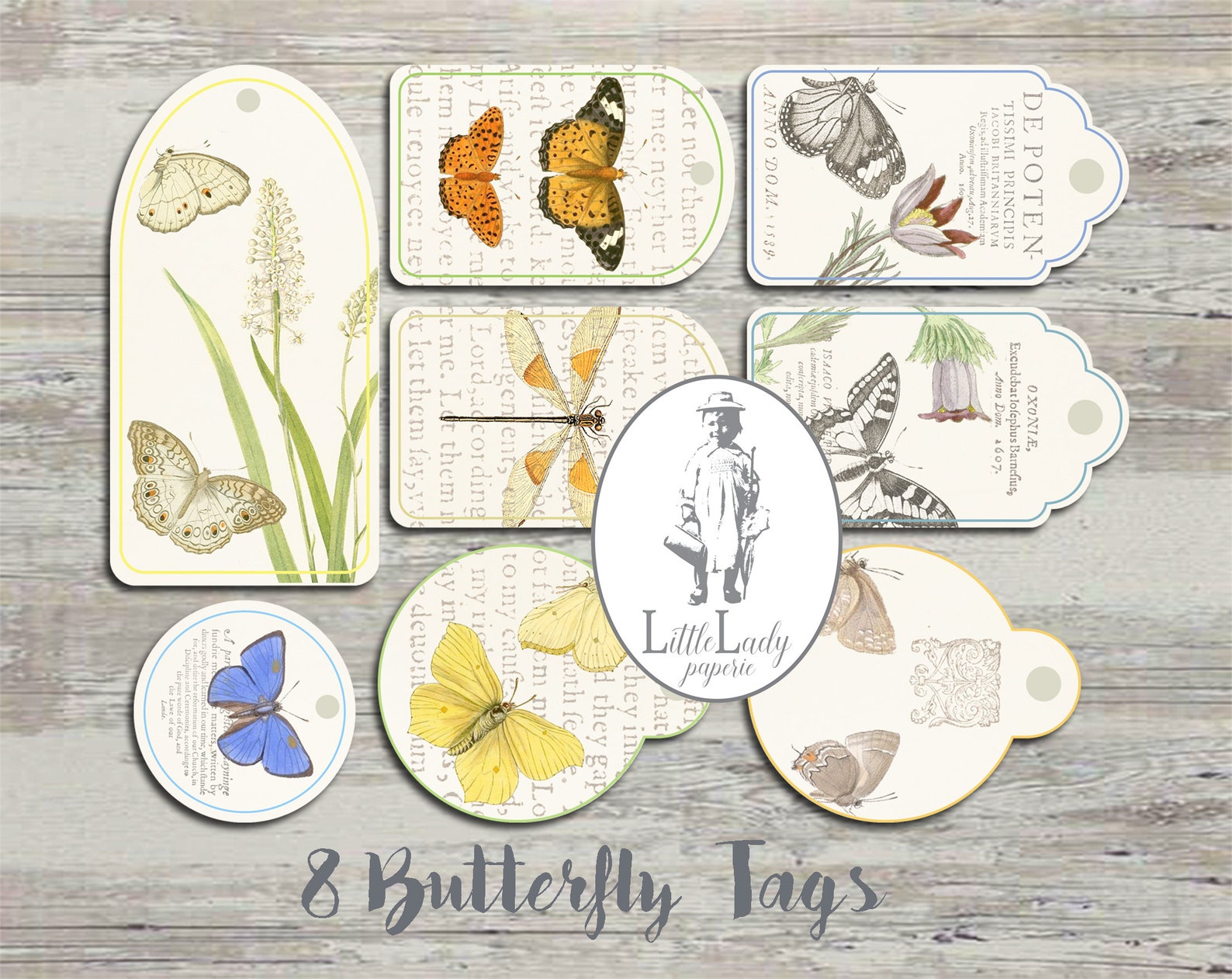 Butterfly Junk Journal Kit Butterfly Dragonfly Pages - Etsy