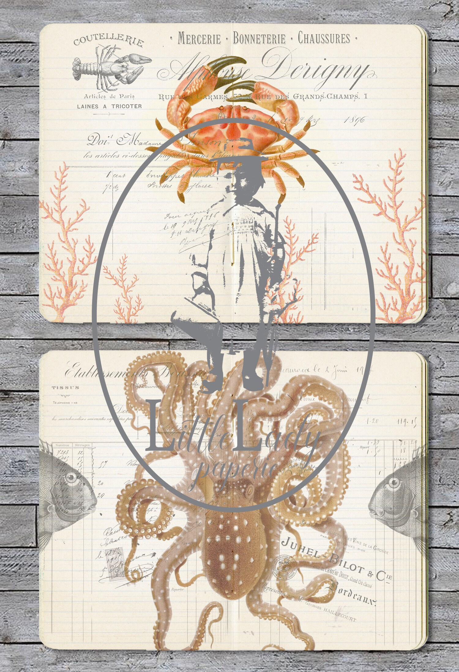 Nautical Journal Pages Nautical Junk Journal Notebook Pages - Etsy