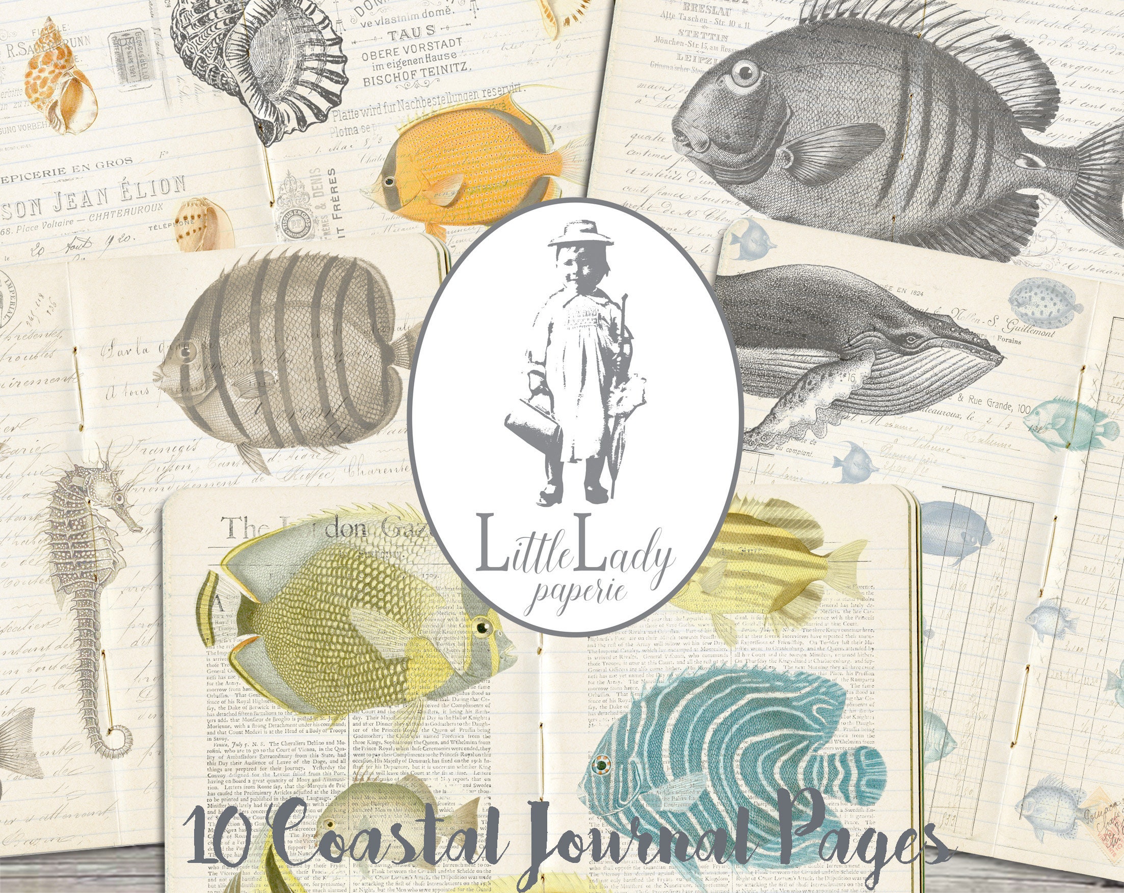 Nautical Journal Pages Nautical Junk Journal Notebook Pages - Etsy