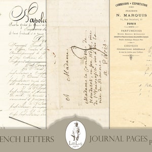 French Letters Junk Journal Digital French Letters Ephemera French ...
