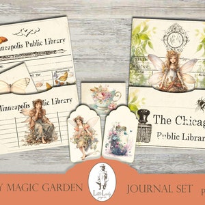 Fairy Garden Junk Journal Kit, Magic Ephemera (digital Set) - Etsy