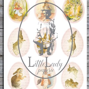 Peter Rabbit Easter Gift Tag Digital Peter Rabbit Easter Egg Printable ...