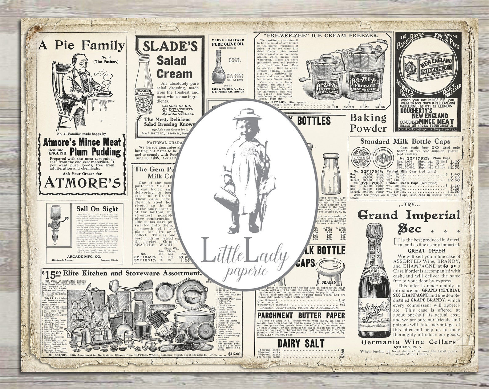 Journal Pages Advertisement Digital Collage Sheet Advertisement ...