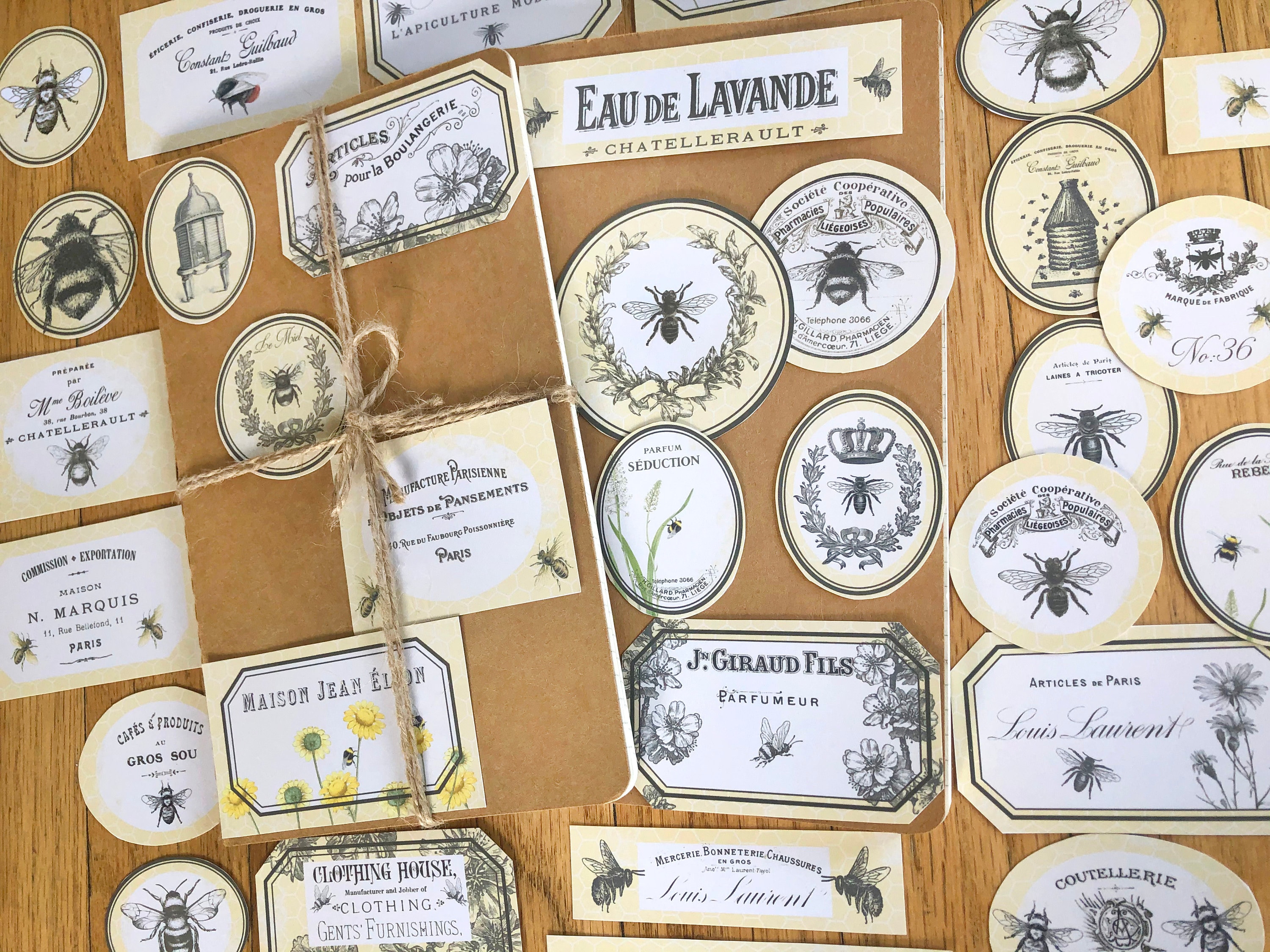 Digital Bee Labels Junk Journal Digital Bee Labels Printable - Etsy