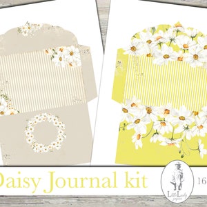 Daisy Junk Journal Digital Kit Daisy Botanical Junk Journal Daisy ...