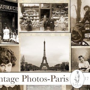 French Paris Junk Journal Vintage Photographs Digital Victorian Photos ...