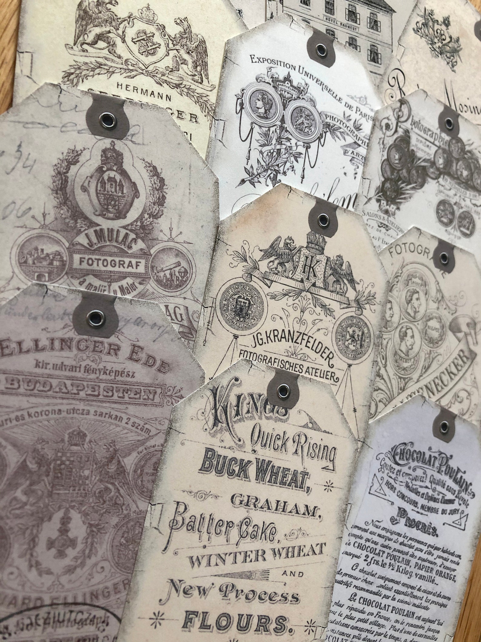 Vintage Victorian Ephemera Tags, Scrapbook Printable (digital Download ...