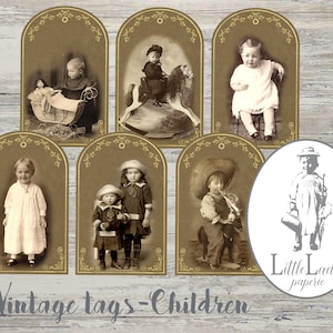 Ephemera Gift Tags, Digital Gift Tags, Printable Tags, Vintage Tags ...