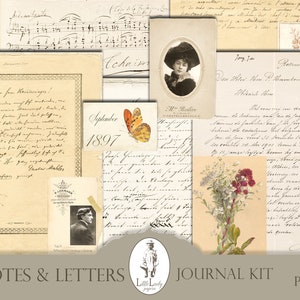 Hand Written Letter Junk Journal Digital Letter Correspondence French ...