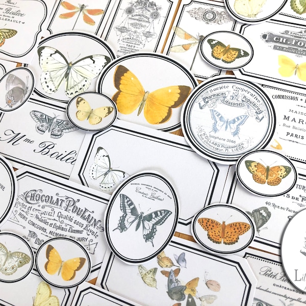 Butterfly Label - Etsy