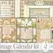 Junk Journal Digital Calendar Kit Junk Journal Set Basic Pages - Etsy