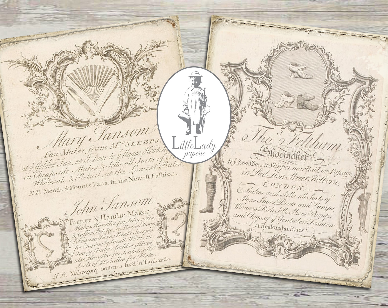 Victorian Journal Cards Digital Victorian Ephemera Scrapbooking ...