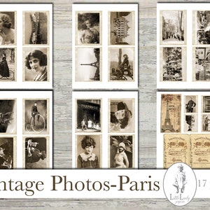 French Paris Junk Journal Vintage Photographs Digital Victorian Photos ...