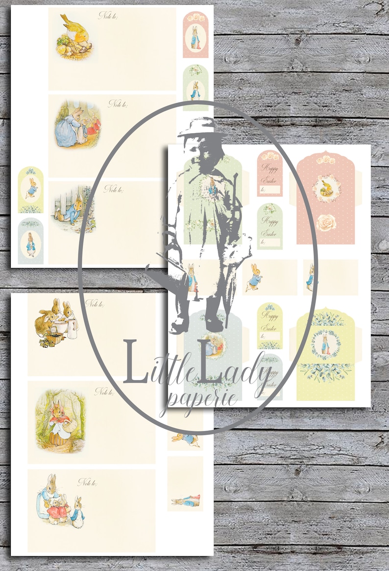 Peter Rabbit Candy Boxes Easter Peter Rabbit Paper Box Junk Journal ...