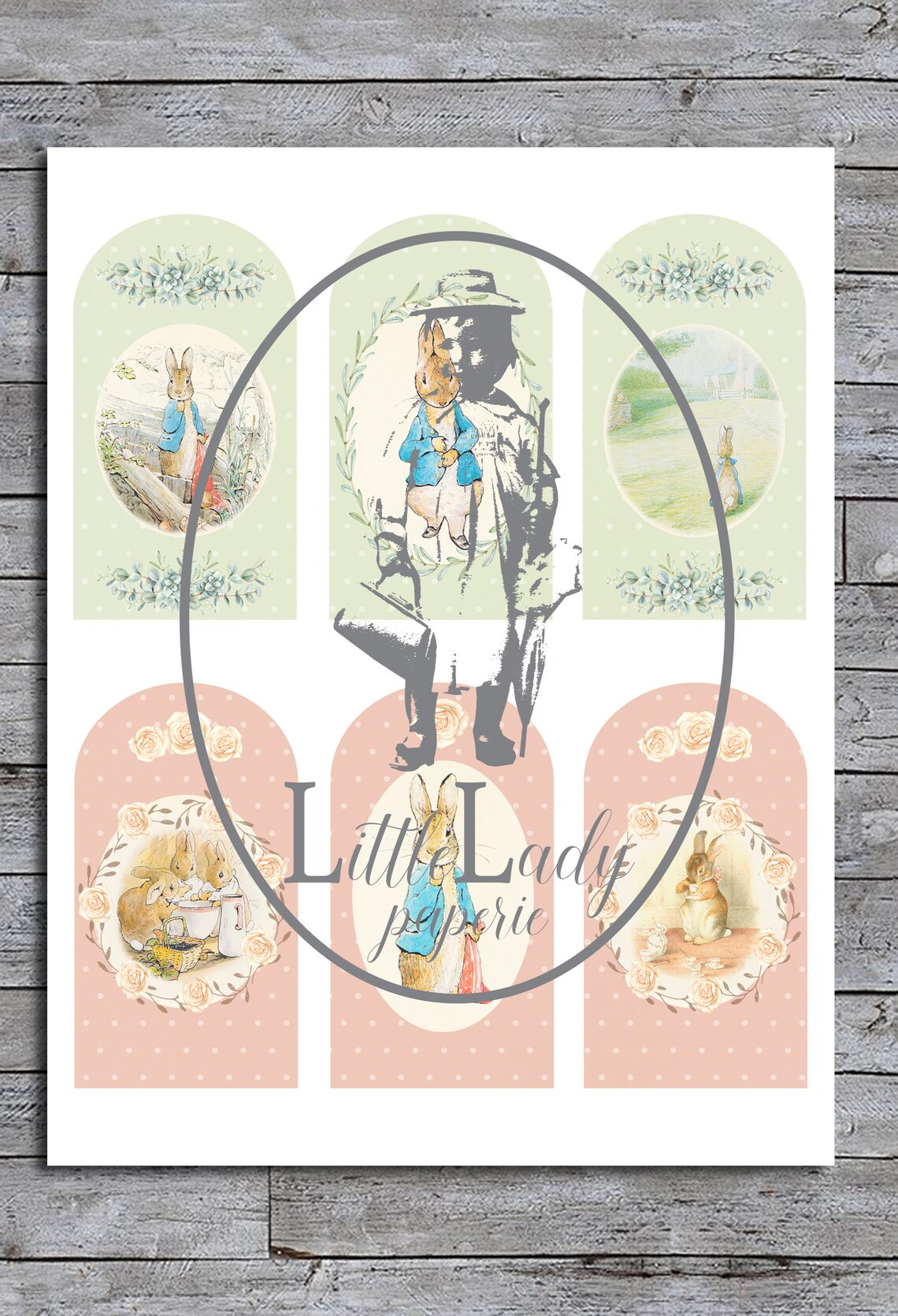 Peter Rabbit Easter Tag Junk Journal Digital Peter Rabbit Easter Gift ...
