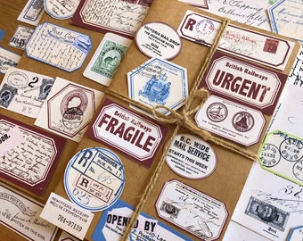 Victorian Junk Journal Printable Victorian Tags Jane Austen - Etsy