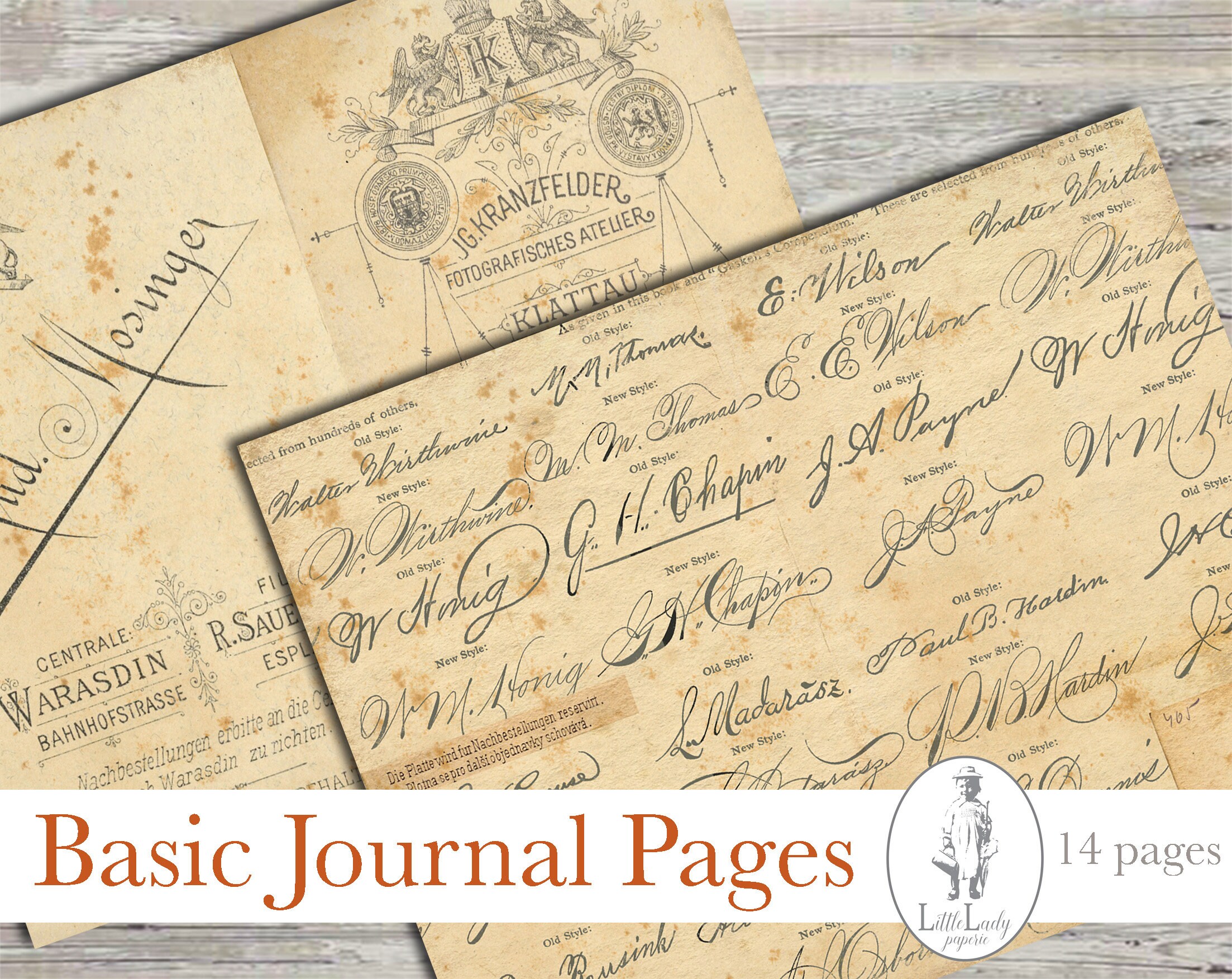 Basic Junk Journal Pages, Vintage Ephemera (digital Download) - Etsy