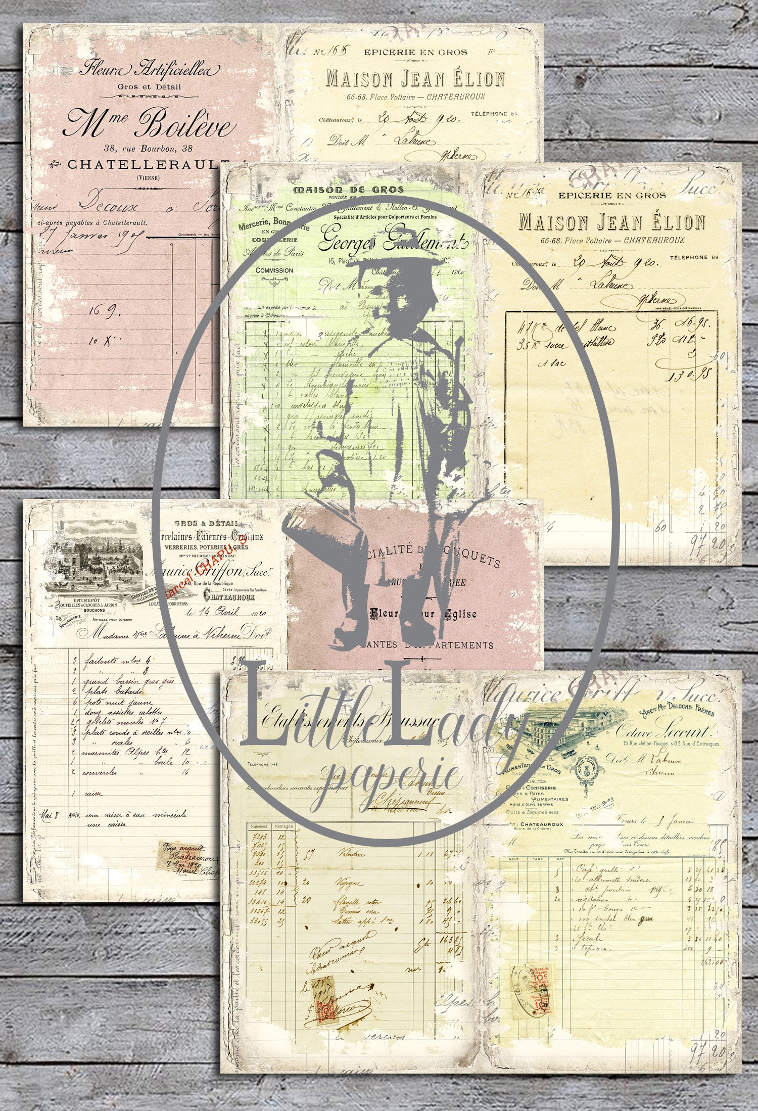 French Journal Pages Ephemera Paris Digital Journal Pages - Etsy