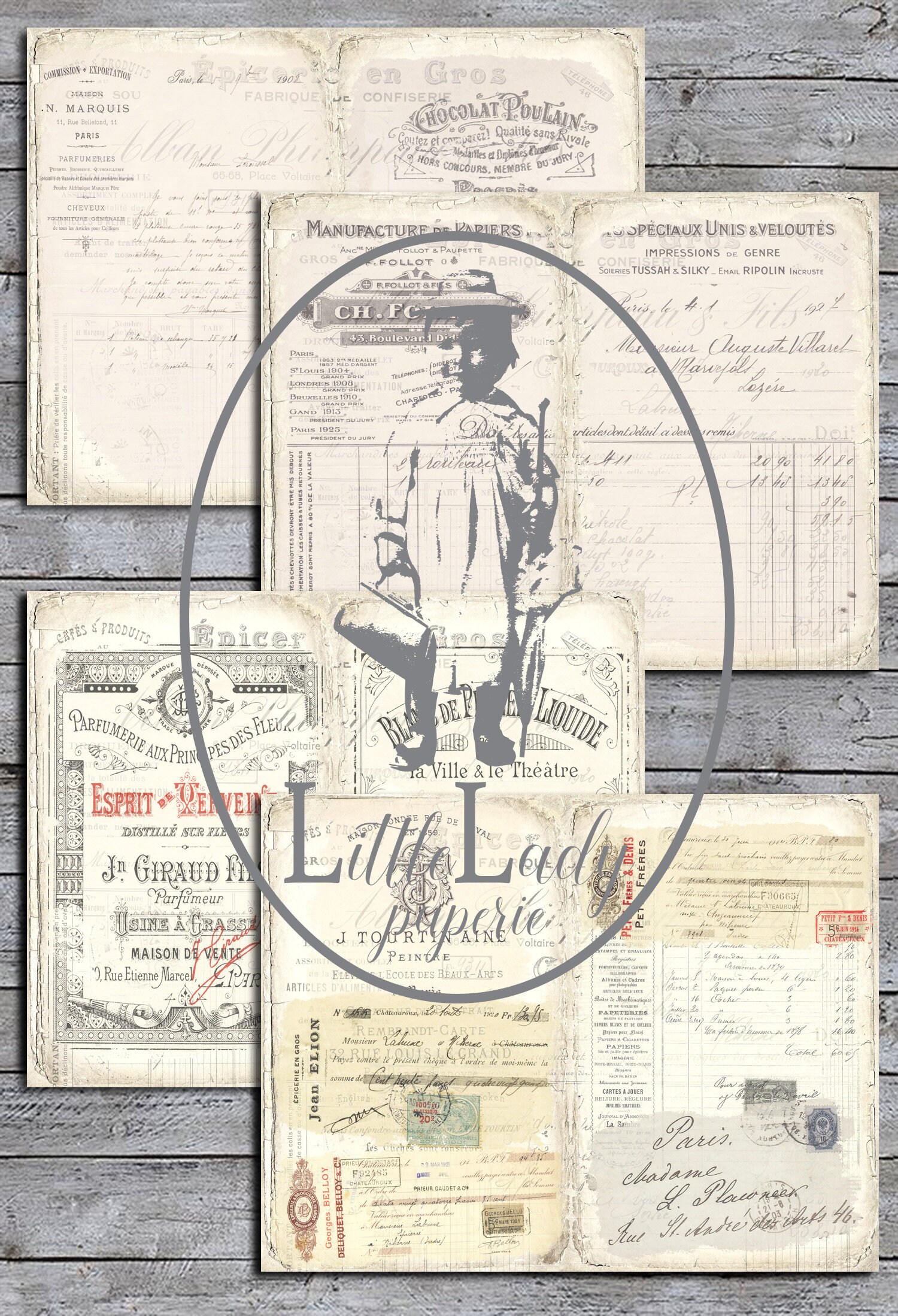 French Journal Pages Ephemera Paris Digital Journal Pages - Etsy
