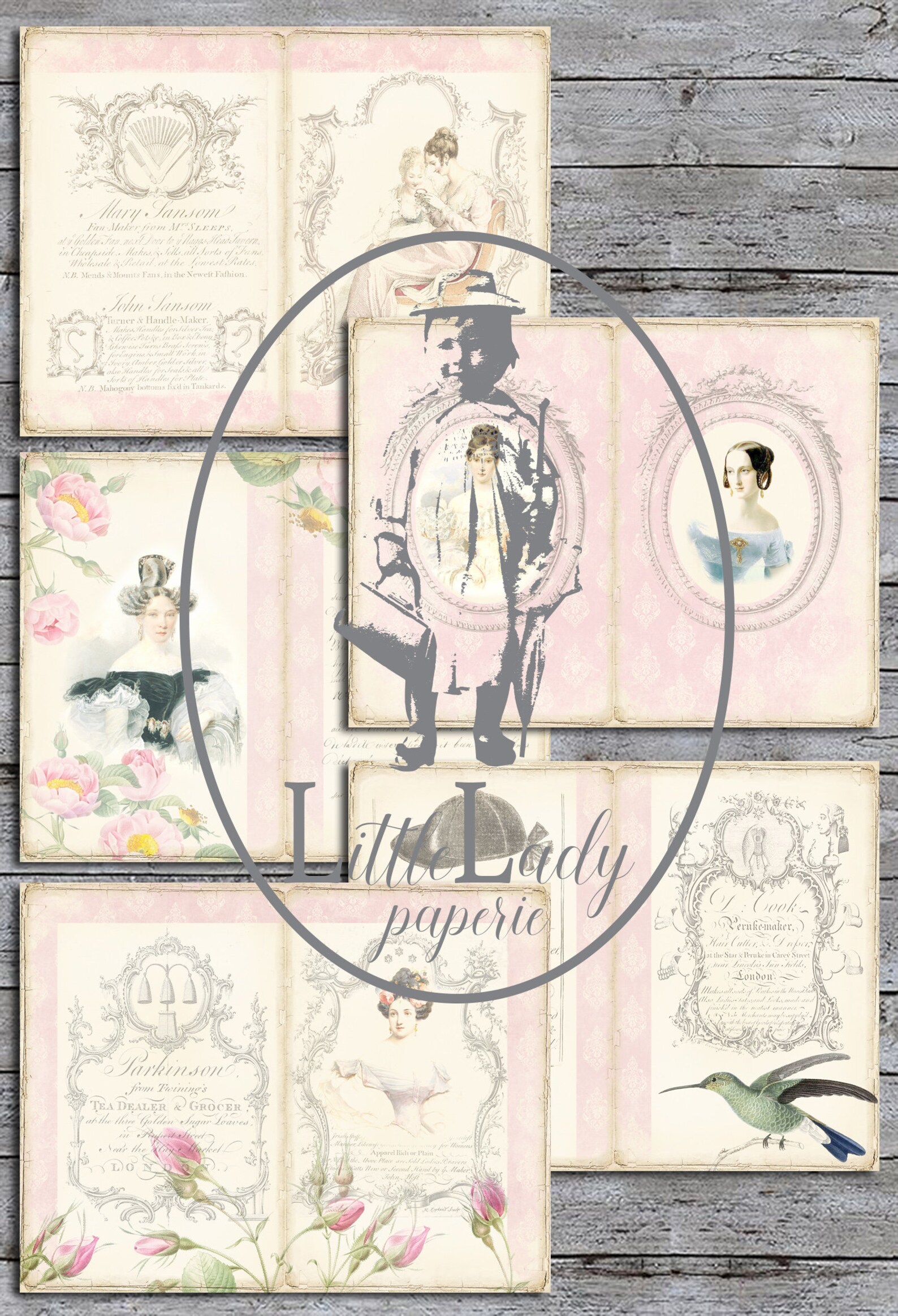 Victorian Junk Journal Kit Printable Victorian Jane Austen - Etsy