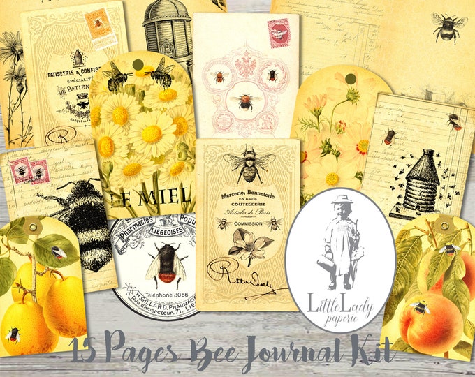 Vintage Victorian Tags Digital Journal Crafting Collage Sheet - Etsy