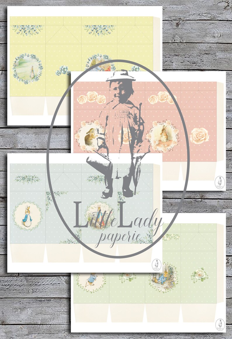 Peter Rabbit Candy Boxes Easter Peter Rabbit Paper Box Junk Journal ...